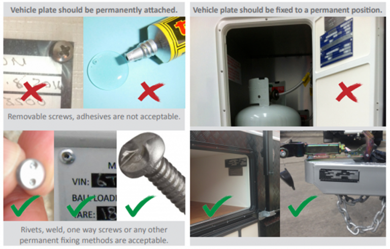 Low ATM Trailers: VIN Plate and Tyre Placard Requirements – Caravan ...